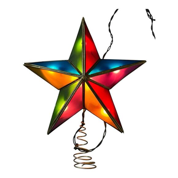 Kurt Adler | Holiday | Kurt S Adler Stained Glass Double Sided Star ...
